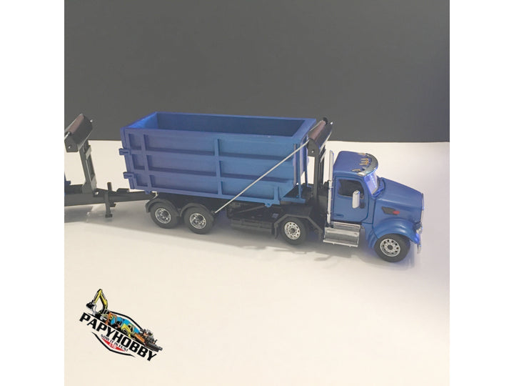 Peterbilt 1/50 - Peterbilt 12 Wheels Roll-off Truck W/ – PAPYHOBBY ...